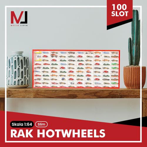 Promo RAK RACK HOTWHEEL / HOTWHEELS / DIECAST SLIM ISI 100 ACRYLIC 1:64 ...