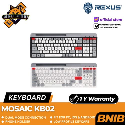 Jual REXUS MOSAIC KB02 DUAL CONNECTION Keyboard - BLACK - Kota Surabaya ...