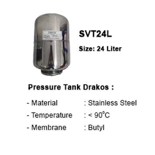 Jual PRESSURE TANK STAINLESS 24 LITER DRAKOS STVT 24L SVT24L 10 BAR ...