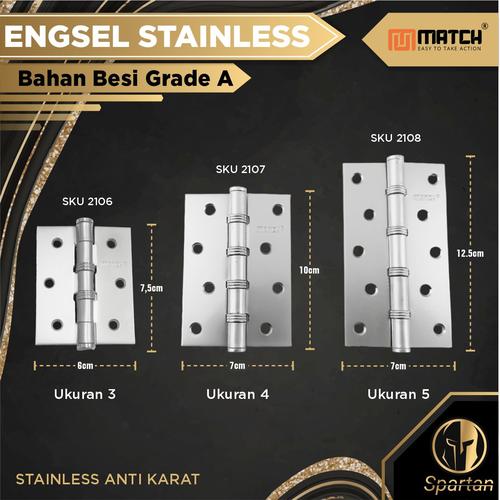 Jual Engsel Pintu Jendela Lemari Kamar Rumah Match 3 4 5 inch - 3 inch ...