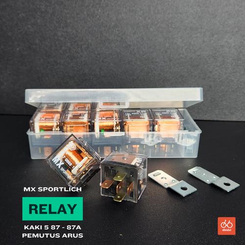 Promo Relay 12V Riley 5 KAKI 5 K 5PIN 40A 87A Pemutus Arus MX SPORTLICH ...