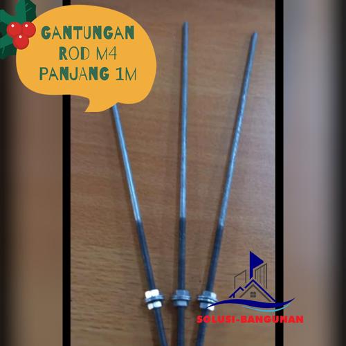 Jual Rod M4 / gantungan rangka 100cm / rod drat / gantungan plafon ...
