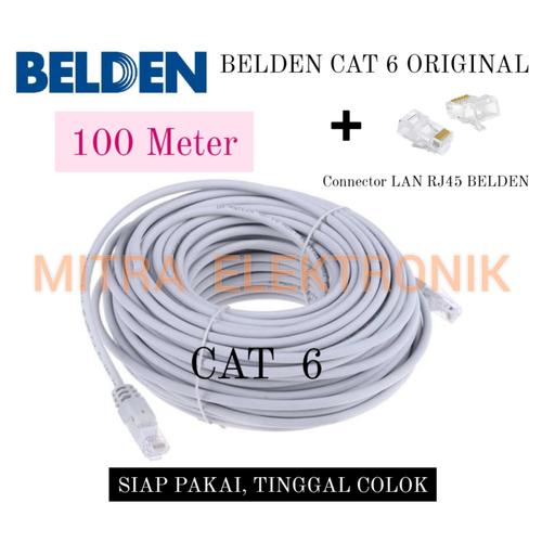 Jual Kabel LAN Belden CAT 6 - 100 METER/ Kabel LAN UTP 100 M Original ...