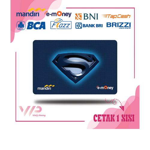 Jual E-MONEY ETOLL SUPERHERO LOGO SUPERMAN BLUE HERO CHIBI DESIGN ...