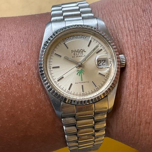 Jual JAM KUNO SWISS PAGOL ELITE PRESIDEN DAYDATE AUTOMATIC FULL ...