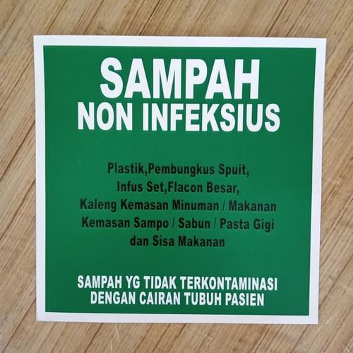 Jual STIKER K3 RAMBU SAFETY SAMPAH NON INFEKSIUS UK 15X15CM - Jakarta ...