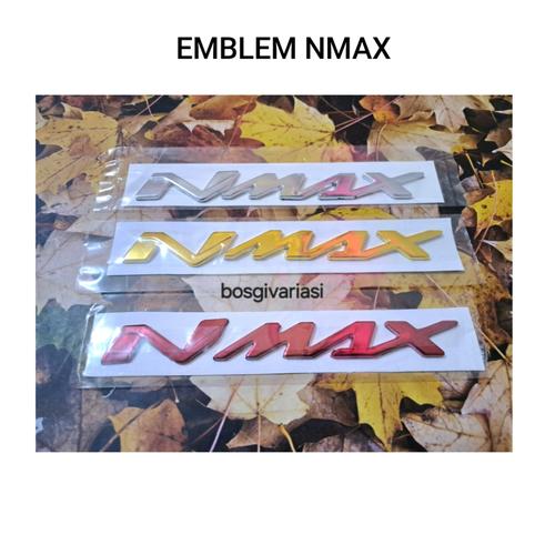 Jual Emblem yamaha Nmax gold Chrome / Logo timbul 3D nmax gold / emblem ...