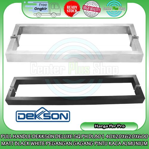 Jual PULL HANDLE DEKKSON DELUXE SQ PH DL801 40X20X620X600 MATT BLACK ...