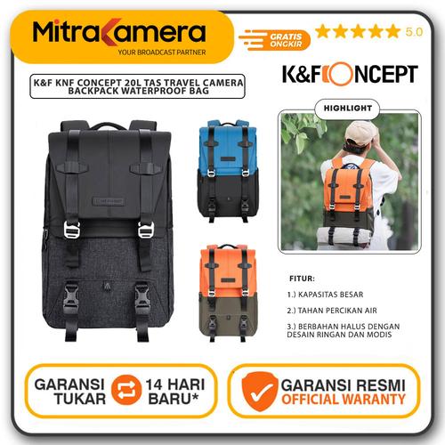 Promo K&F KNF Concept 20L Tas Travel Camera Backpack Waterproof Bag ...