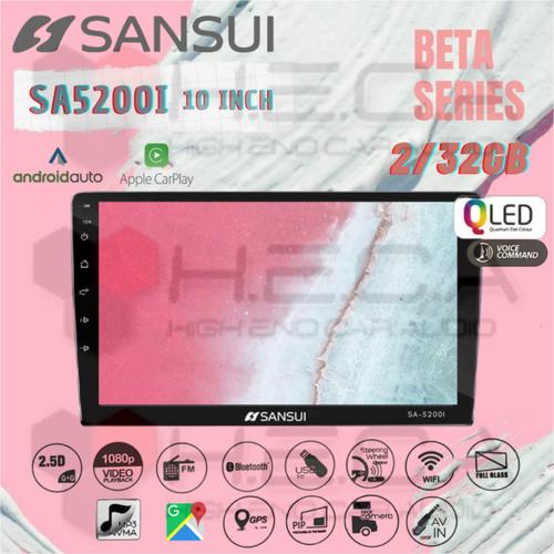 Jual SANSUI Beta Series QLED 2/32 GB Android 10" Inch SA-5200I Head ...
