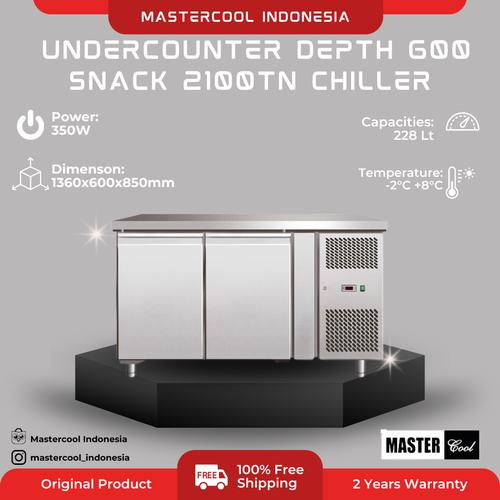 Jual Undercounter Chiller 2 Doors Depth 600mm Mastercool SNACK 2100 TN ...