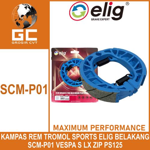 Jual Kampas Rem Tromol Belakang Piaggio Vespa S LX ZIP PS 125 Elig SPORTS SCM-P01 - Kota ...