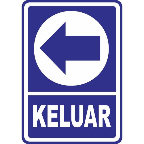 Jual Rambu Panah Keluar Kiri 40cm x 60cm, 35cm x 50 cm, Plat ACP 3mm ...