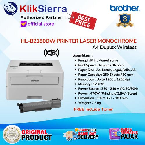 Jual BROTHER HL-B2180DW Printer Single Laser Monochrome Duplex Wireless ...