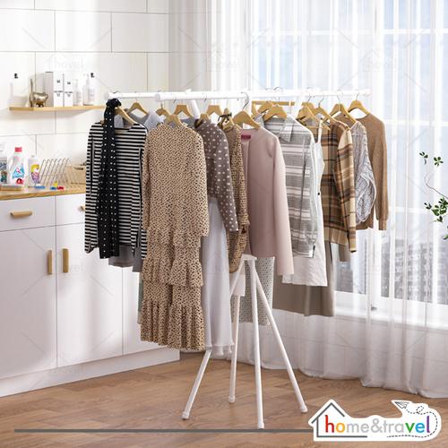 Promo HOVELSHOP Jemuran Baju Lipat Rak Handuk Stand Hanger Pakaian ...