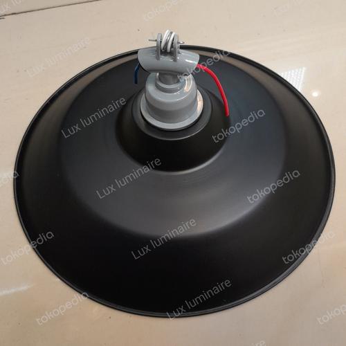 Jual kap lampu wd hitam 30cm +fiting gantung - Jakarta Barat - Lux Luminaire | Tokopedia