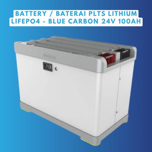 Jual Battery / Baterai PLTS Lithium LifePO4 - Blue Carbon 24V 100AH ...