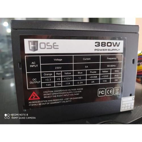 Jual PSU HOSE 380W POWER SUPPLY MINI ITX PSU MINI 380WATT NO BOX - Kota ...