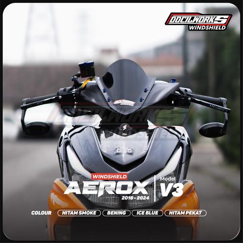 Jual Windshield Visor Yamaha All New Aerox Connected Aerox V3 Jenong ...