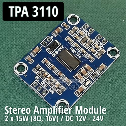 Jual Modul TPA3110 Power Amplifier 2x15W Stereo TPA 3110 Class D ...