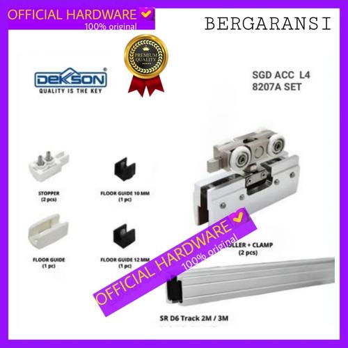 Jual Rel sliding dekson SR 8702 A rel pintu geser kaca frameless 2m dan ...