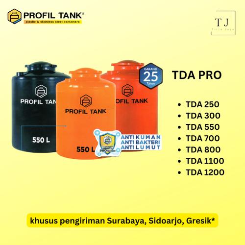 Jual Tandon Air PROFIL TANK TDA PRO 250L 550L 800L 1200L Anti Lumut Bakteri - PRO 550L, Orange ...