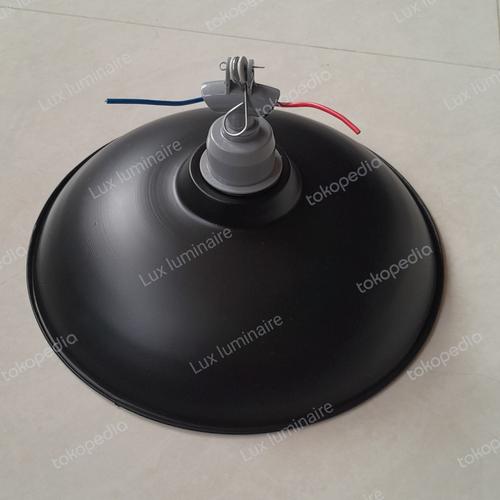 Jual kap lampu wd hitam 27cm + fiting gantung - Jakarta Barat - Lux Luminaire | Tokopedia