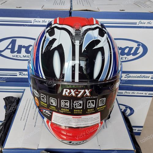 Jual ARAI RX7X NAKANO RED - Jakarta Barat - Vin'z Garage | Tokopedia