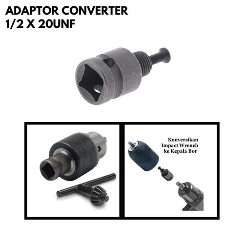 Jual Sambungan Impact Adapter Converter 1/2" Kepala Bor 13mm Drill ...