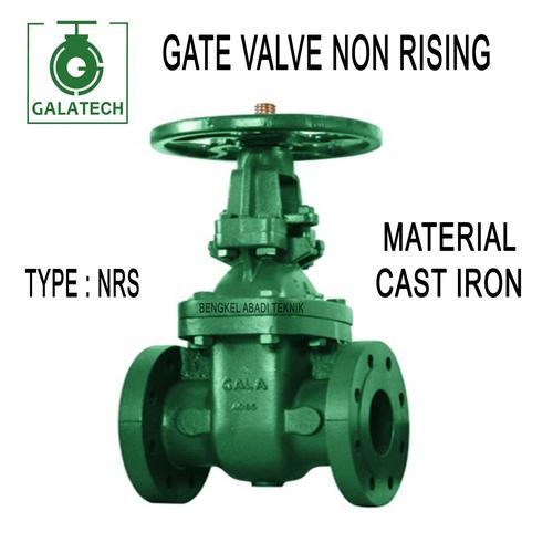 Jual GATE VALVE NRS GALA DN125 (5") CAST IRON CONN FLANGE JIS 10K RS ...