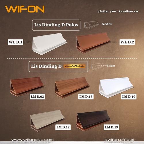 Jual List Besar List PVC sudut List Dinding Laminate PVC WIFON - LM.D19 ...