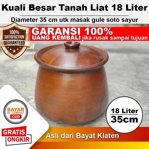 Promo Kuali Besar Jumbo Tanah Liat Gerabah Kuwali Kwali - Diameter 35 ...
