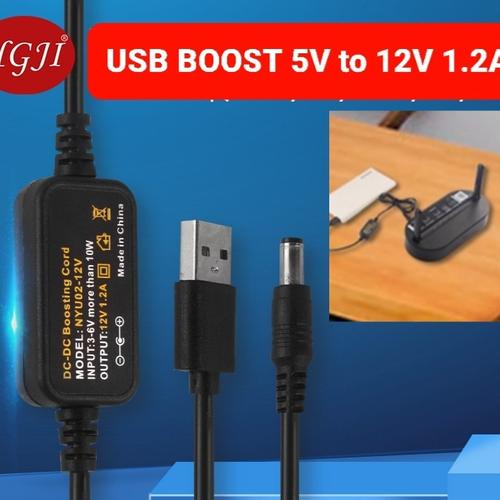 Jual Adaptor adapter boost USB 5v to 12v 1,2A 5.5x2.1mm router modem ...