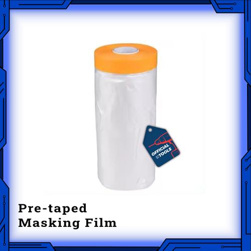 Jual COVERING MASKING FILM TAPED PLASTIK PENUTUP FURNITURE - 1,1X30 M ...