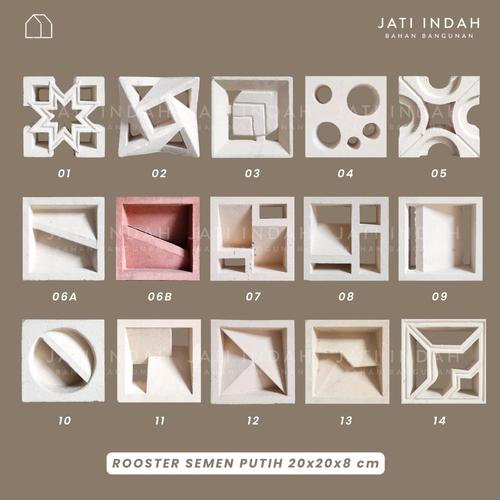 Jual Roster 20x20 cm Berbagai Motif | Lubang Angin Estetik | Loster ...