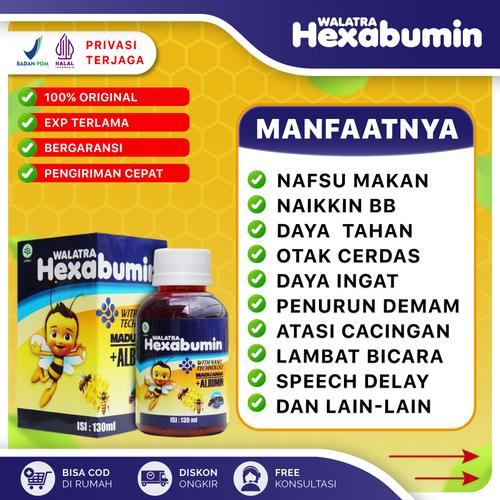Promo Hexabumin Madu Anak Penambah Nafsu Makan BB Vitamin Otak Cerdas ...