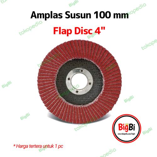 Promo Flap Disc 4 Inch Mata Gerinda Amplas Susun 100mm - #100 - Kota ...