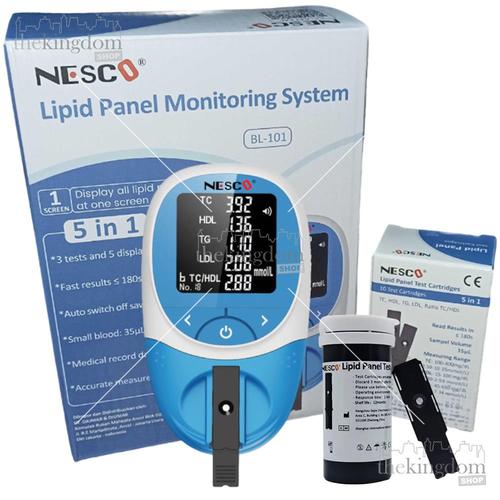 Promo Nesco BL-101 5in1 Lipid Panel Monitoring System Alat Cek ...