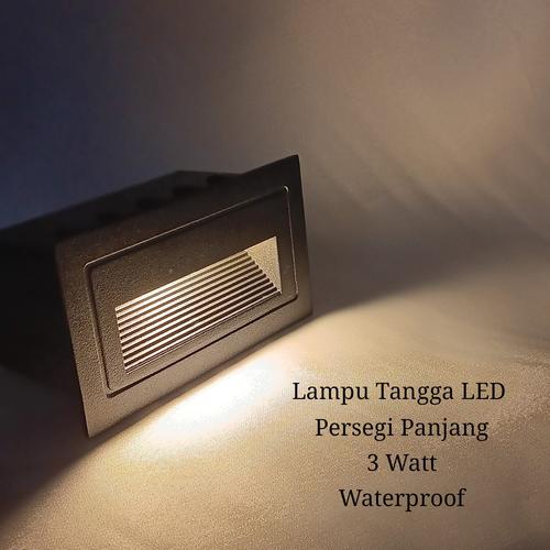 Jual Lampu Tangga Dinding Taman LED 3 Watt Persegi Panjang Waterproof ...
