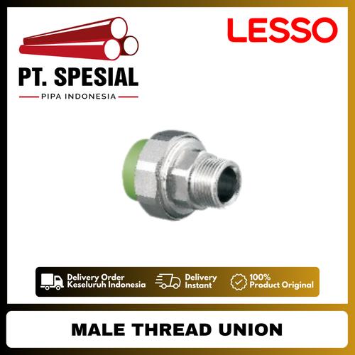 Jual Water Mur Moor Drat Luar PPR Lesso / Male Thread Union Lesso - 01 ...