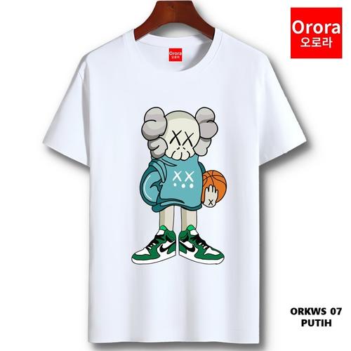 Promo Kaos Distro Kaws Basket Balls Premium - Baju Atasan Sablon Pria ...