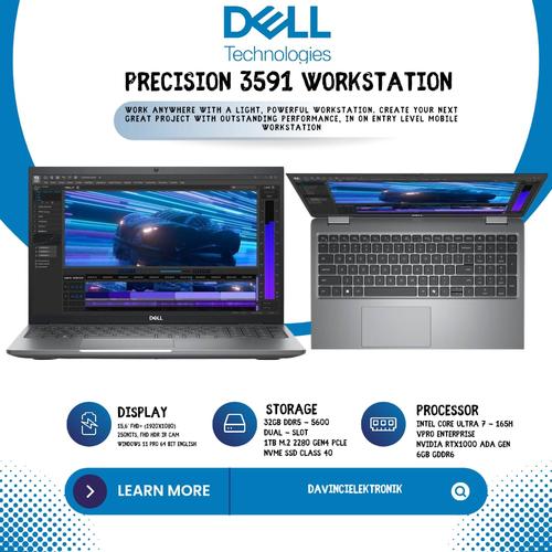 Jual DELL PRECISION 15 3591 WORKSTATION ULTRA 7 165H 32GB RAM 1TB SSD ...