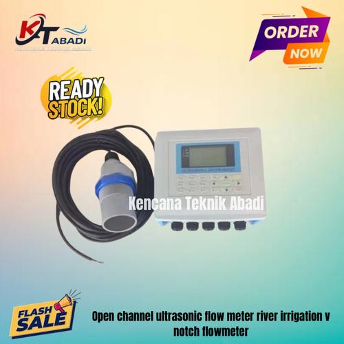 Jual Open channel ultrasonic floww meter river irrigation v notch ...