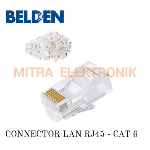 Jual Connector LAN RJ45 cat 6 BELDEN/ Konektor kabel LAN satuan murah ...