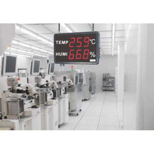 Jual Wall Mounted 4" LED Temperature and Humidity Monitor HUATO HE240A ...