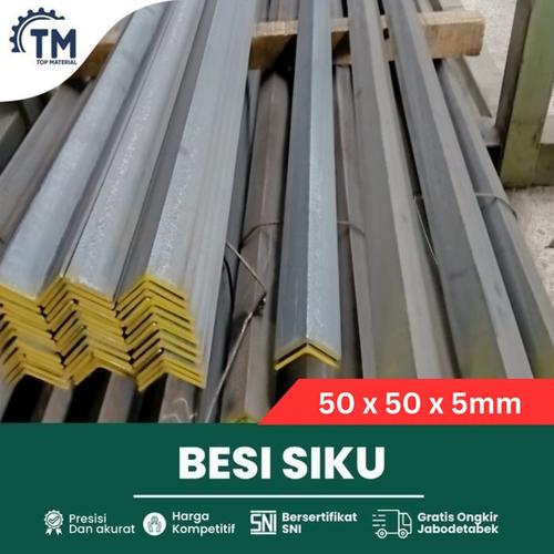 Jual Harga Besi Siku 5x5 ( 50 x 50mm ) Tebal 5mm Panjang 6 Meter Berat 22 kg - Ready KS,EQ,IBB ...