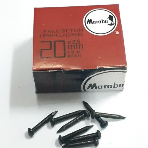 Jual Paku Beton 2 cm Marabu Hitam Paku Tembok Dinding 20 Mm Concrete ...