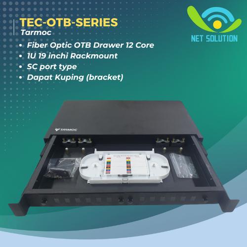 Jual Tarmoc Fiber Optic OTB 12 Core SC | 1U Drawer ODF OTB 12 Core ...