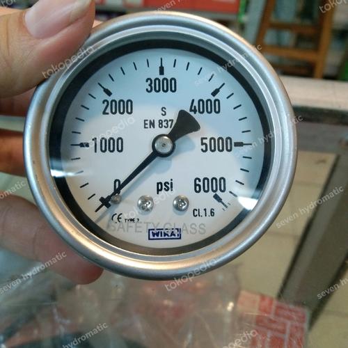Jual PRESSURE GAUGE WIKA 6000 PSI DRAT 1/4" INCH TIPE PAYUNG - Jakarta ...