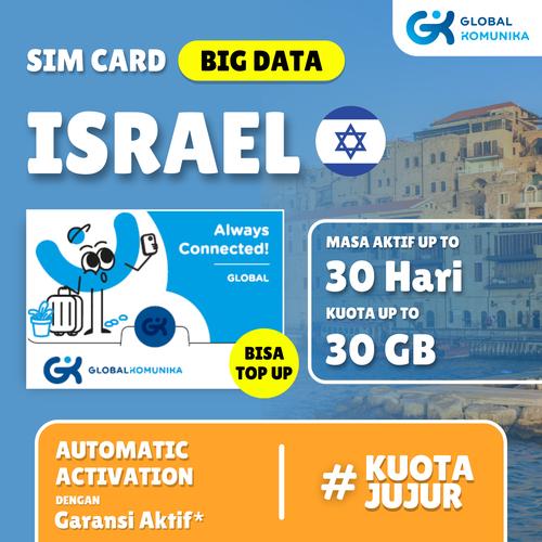 Jual Sim Card Israel 30 Hari 12GB | Israel Data Simcard - PAKET B ...